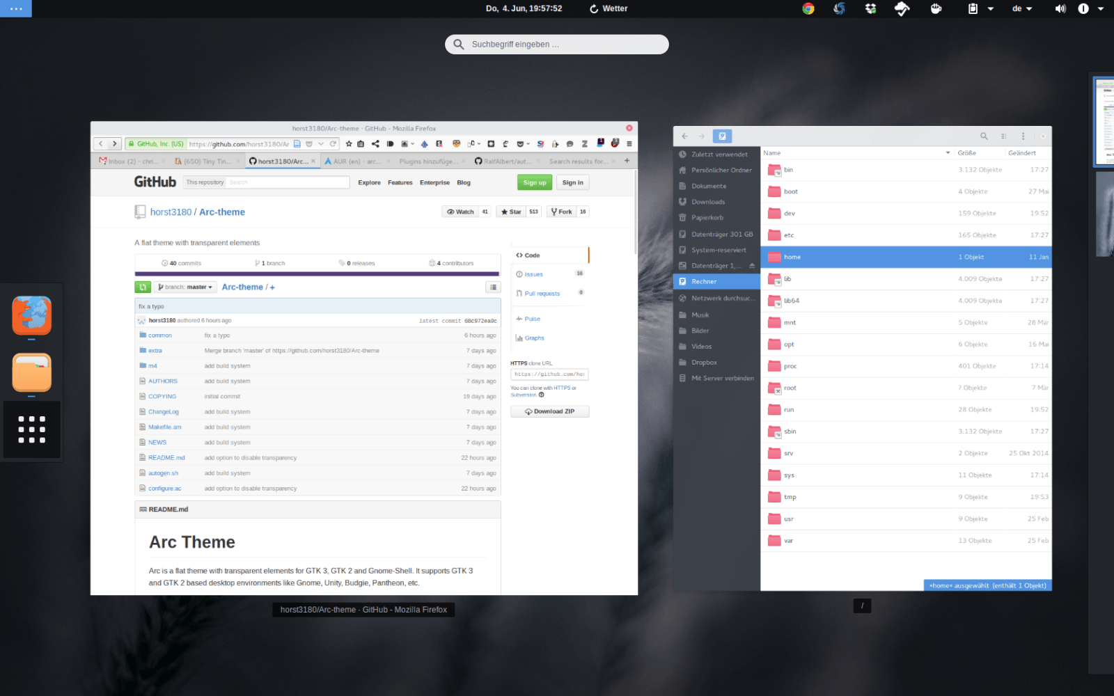 Arc Theme – ein schönes GTK3, GTK2 und GNOME Shell Design